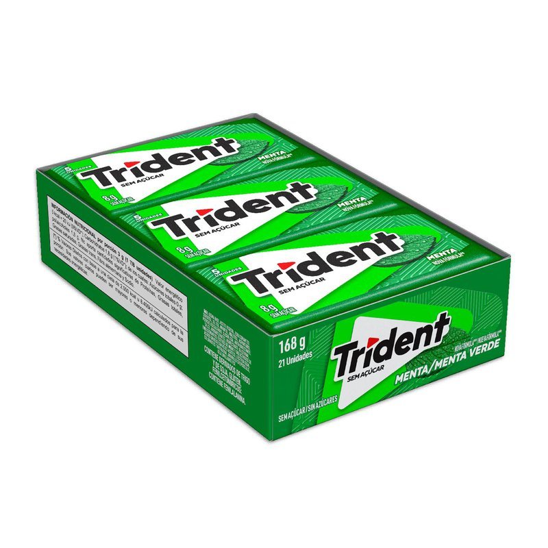 Trident 5's Menta - 21 Unidades | Shopee Brasil