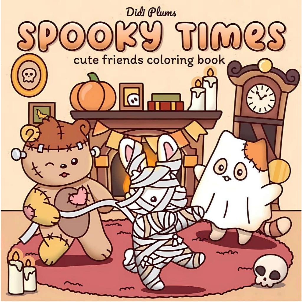 Spooky times cute friends coloring book Livro de colorir Fantasmas ...