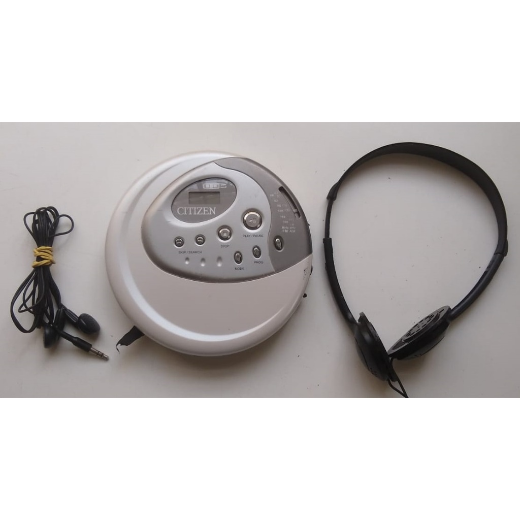Discman CD player Portátil Citizen CD-810 + Fone Original (Ler ...