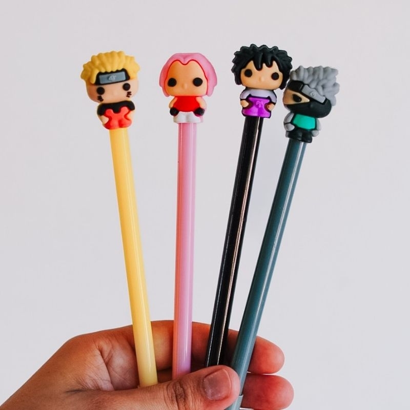 Caneta de Gel Ponta Fina Naruto Anime Ninja | Shopee Brasil