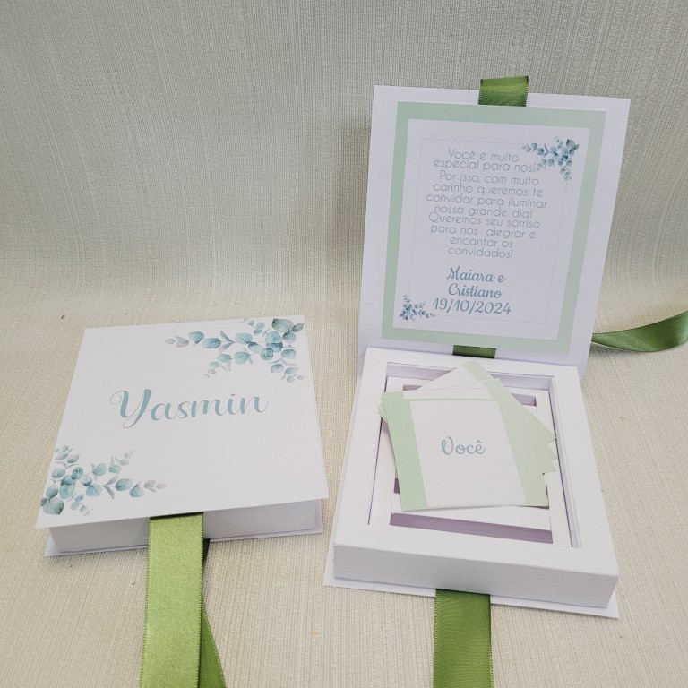 Convite Daminha, pajem, florista ou padrinhos casamento verde menta ...