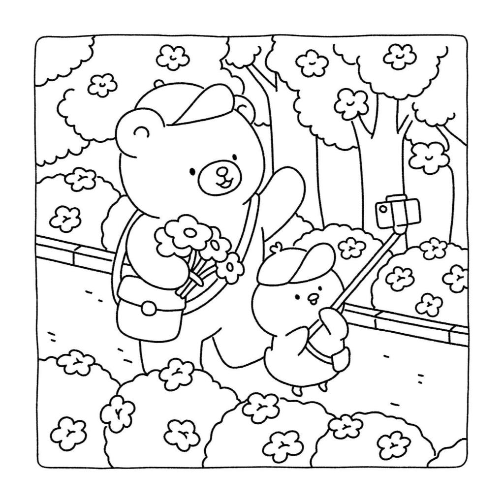 Coisas Bonitas Para Pintar 50 Desenhos Fofos Kawaii Para Colorir