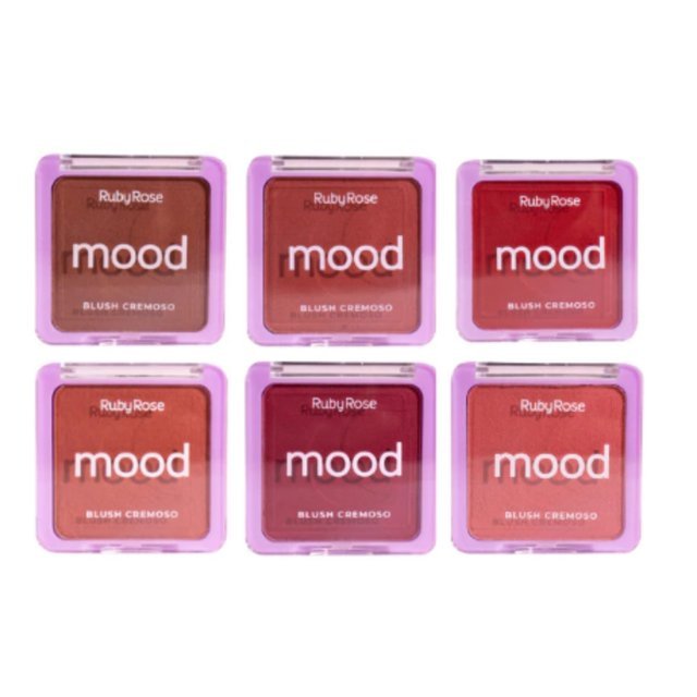 BLUSH CREMOSO MOOD RUBY ROSE | Shopee Brasil