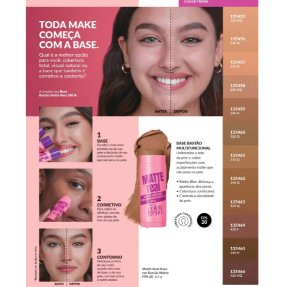 Base Bastão Avon ColorTrend Fps20 para sua Maquiagem com 6,5g | Shopee ...