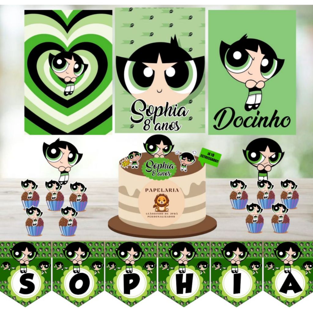 kit Festa Docinho ( meninas super poderosas ) | Shopee Brasil