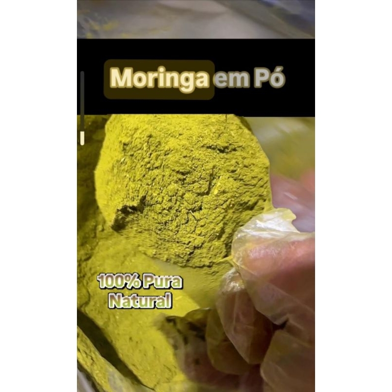 Chá de Moringa em Pó Oleifera 100% pura pronta para consumo | Shopee Brasil