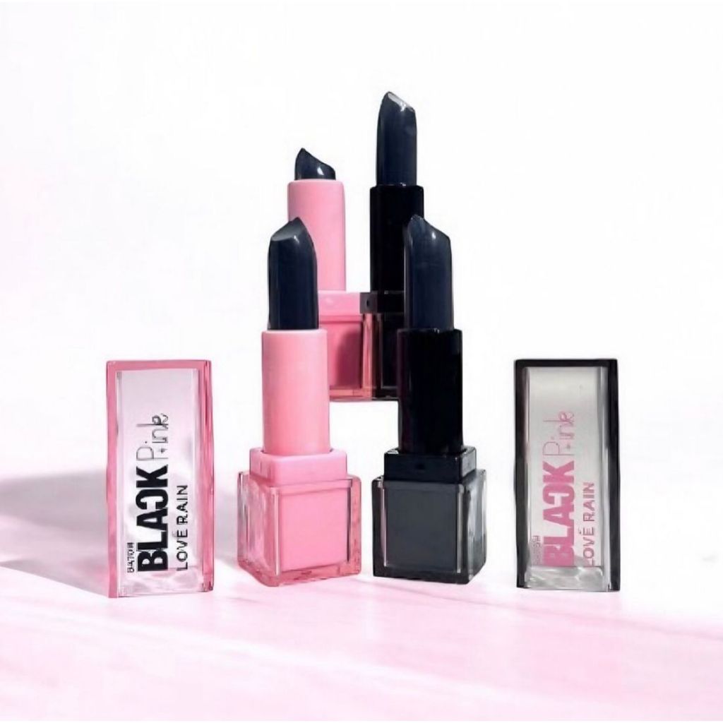 Batom Preto Mágico Black Pink Muda de Cor com o Ph Lóve Rain | Shopee ...