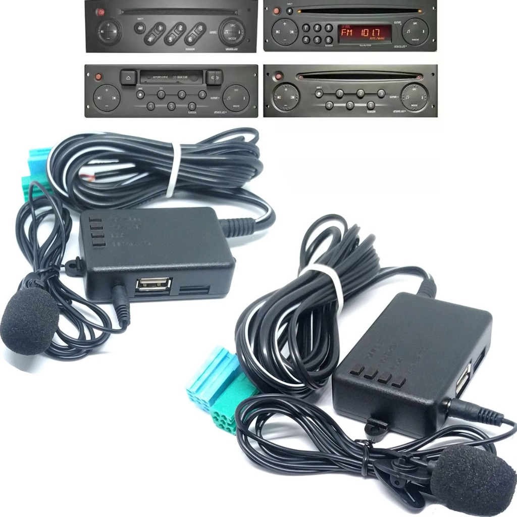 Bluetooth rádio RENAULT UPDATE LIST USB/MP3/MICROSD som chamadas ...