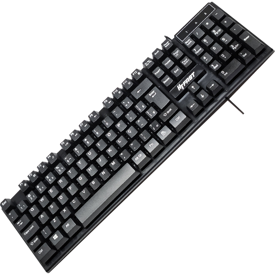 Teclado Full Size Abnt2 Preto Escritório | Shopee Brasil