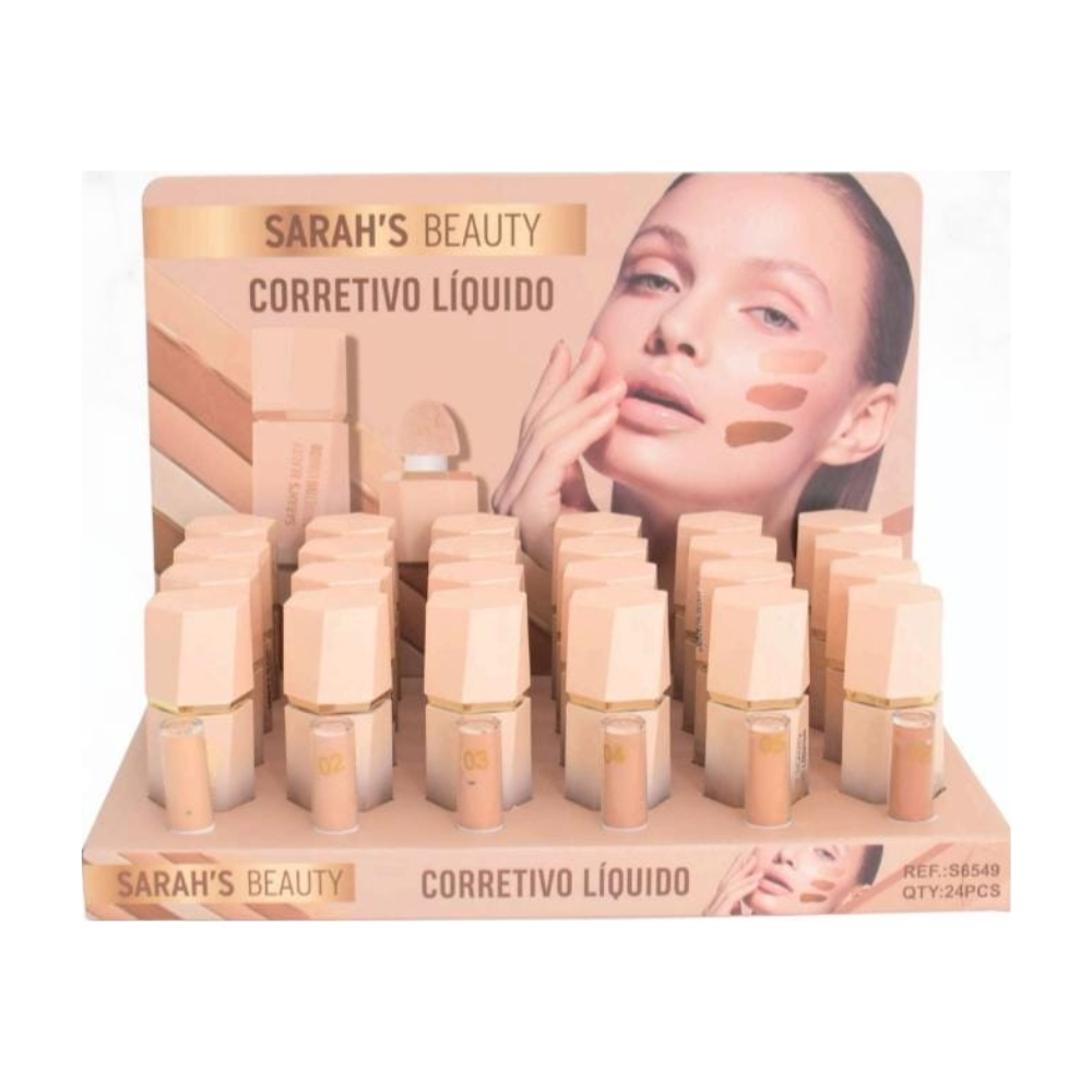 Kit Corretivo C/6 Unidades Sarah's Beauty - S6549 | Shopee Brasil