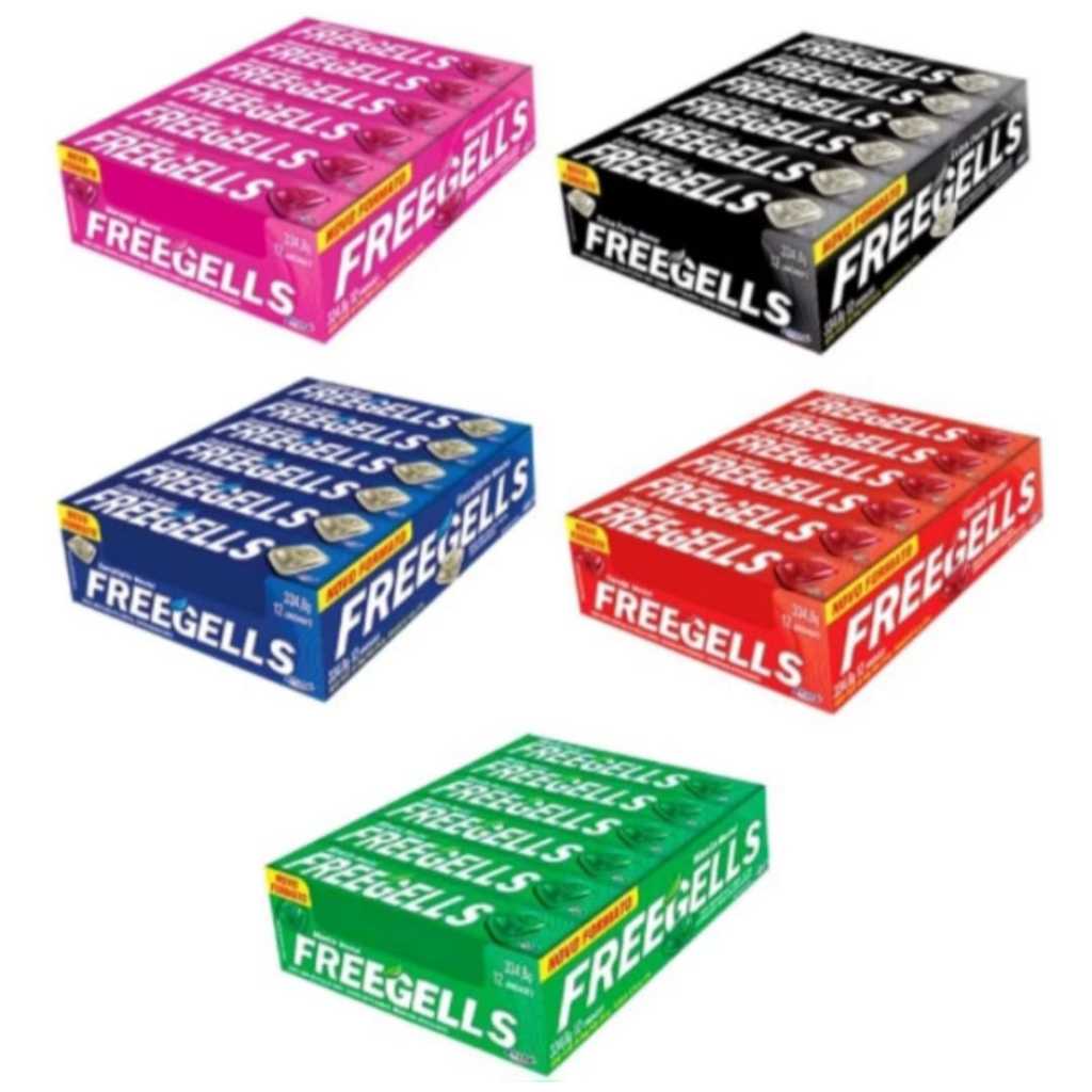 Bala Drops Freegells Caixa com 12 Unidades ou Kit com 5 Caixas 60 ...