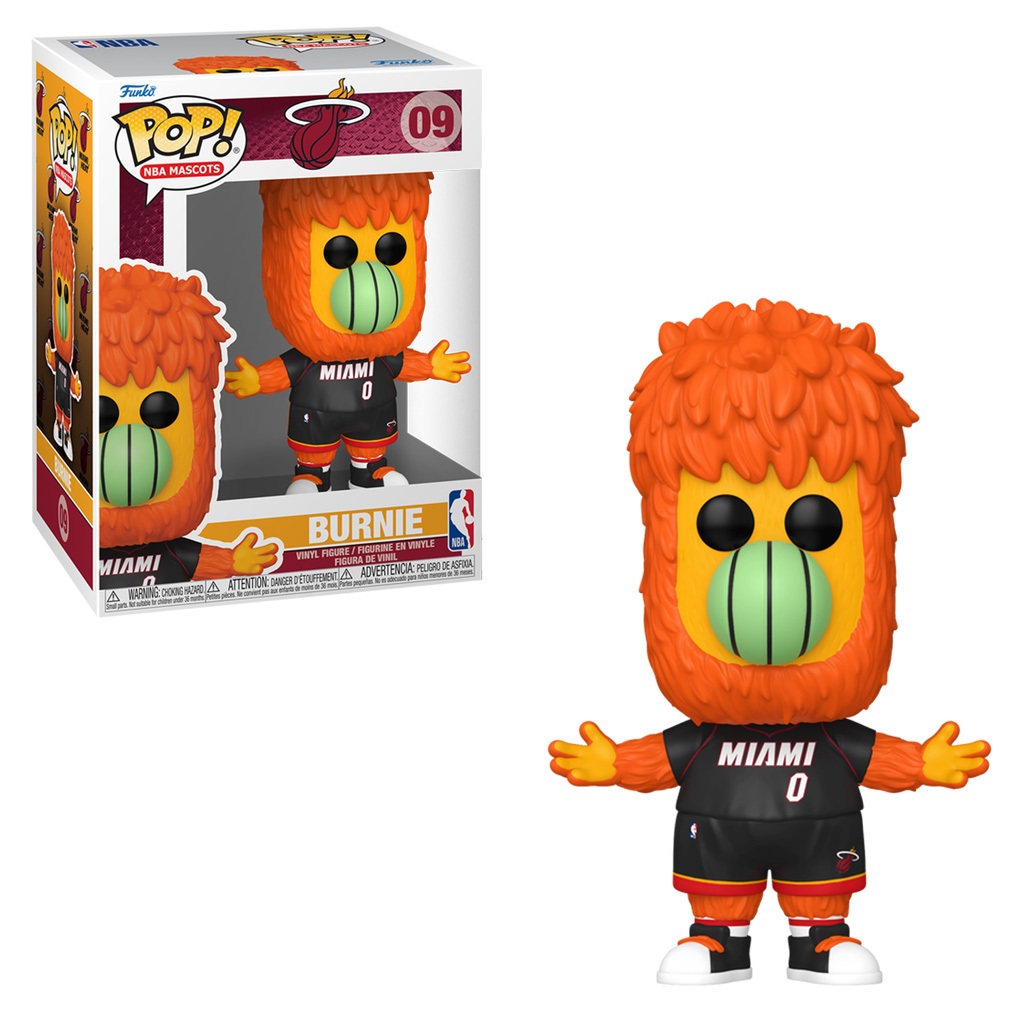 FUNKO POP NBA MASCOTS MIAMI HEAT - BURNIE 09 NOVO ORIGINAL | Shopee Brasil