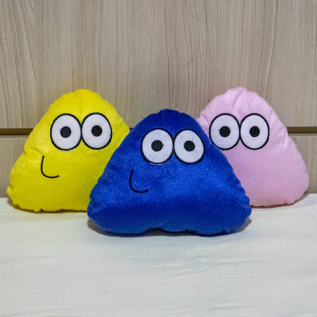 Pelúcia Pou Feliz Colorido | Shopee Brasil