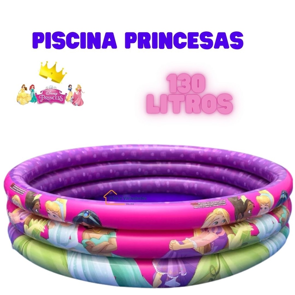 PISCINA INFANTIL 130 LITROS PRINCESAS - PISCINA INFANTIL | Shopee Brasil