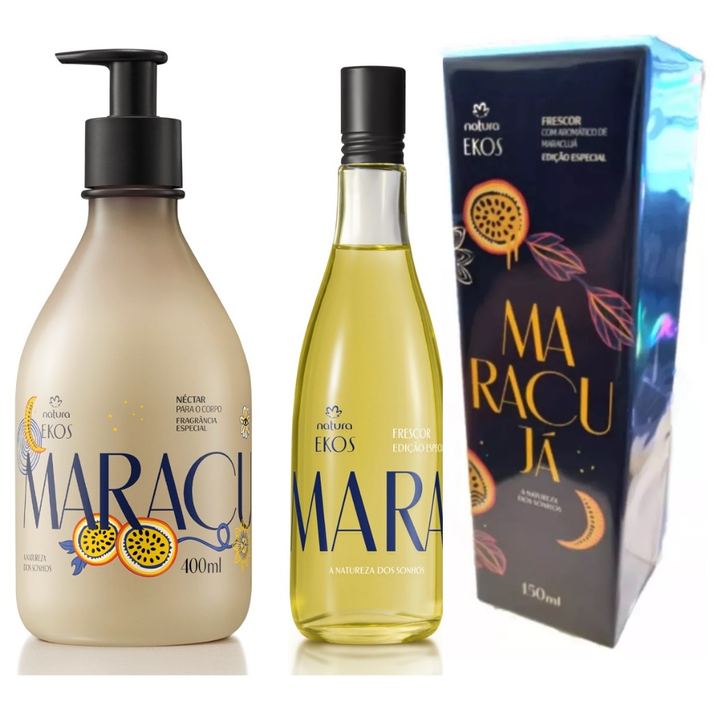 Presente Natura Ekos Frescor Maracujá Colônia 150 Ml + Néctar ...