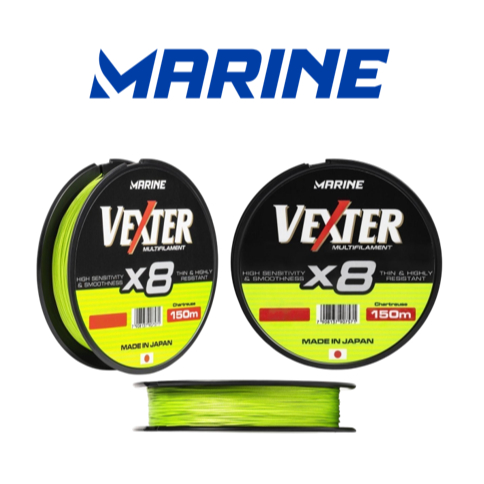 Linha Multifilamento Marine Vexter X8 CHARTREUSE (Verde Limão) 150 Metros - Varias Medidas ...