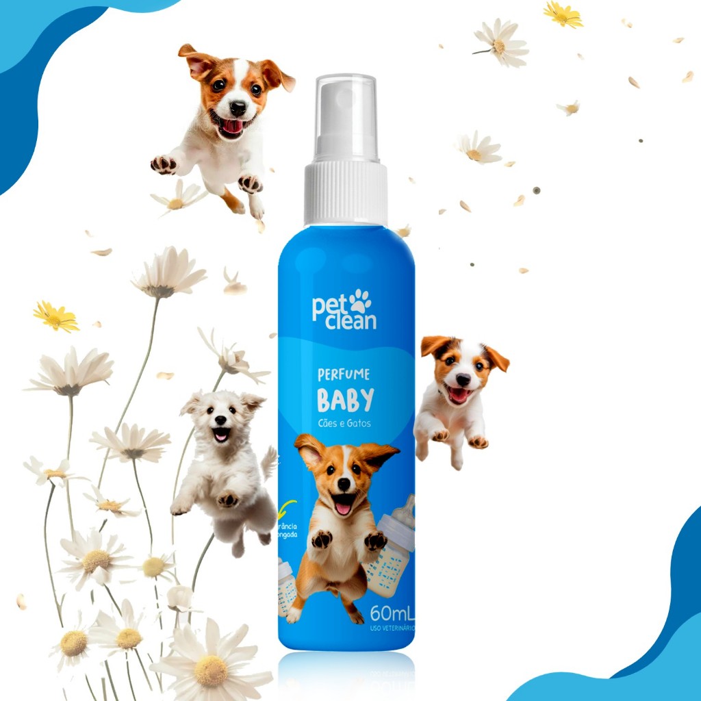Perfume Baby Filhotes Cachorro e Gato Pet Clean | Shopee Brasil