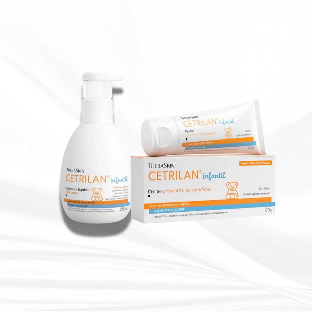 Kit cetrilan Pomada contra assadura 120g + Sabonete liquido 250ML ...