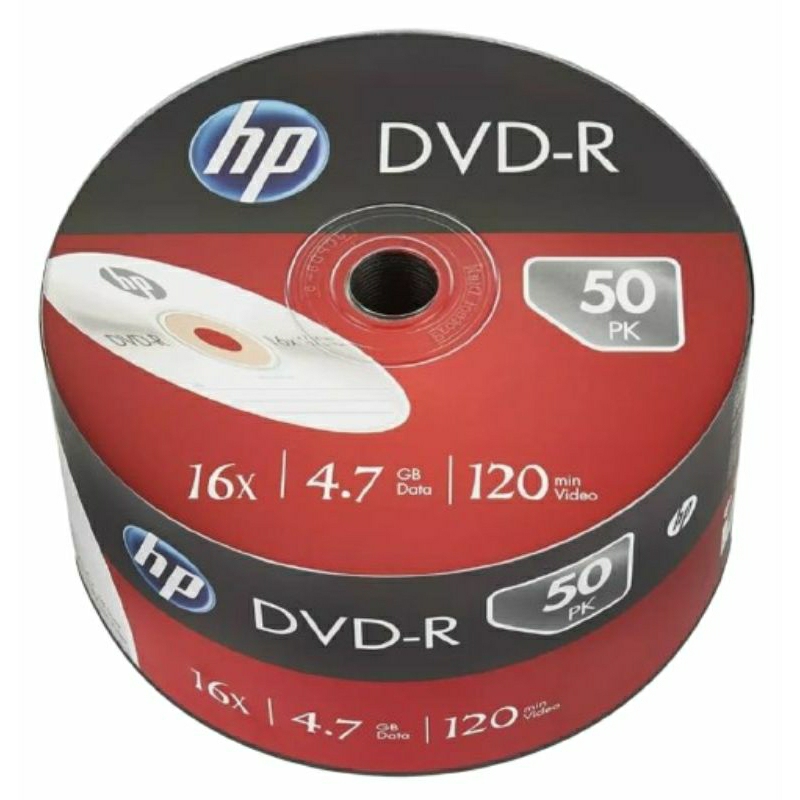 100 DVD-R HP LOGOTIPO 4.7GB 120 MINUTOS 16X ORIGINAL | Shopee Brasil