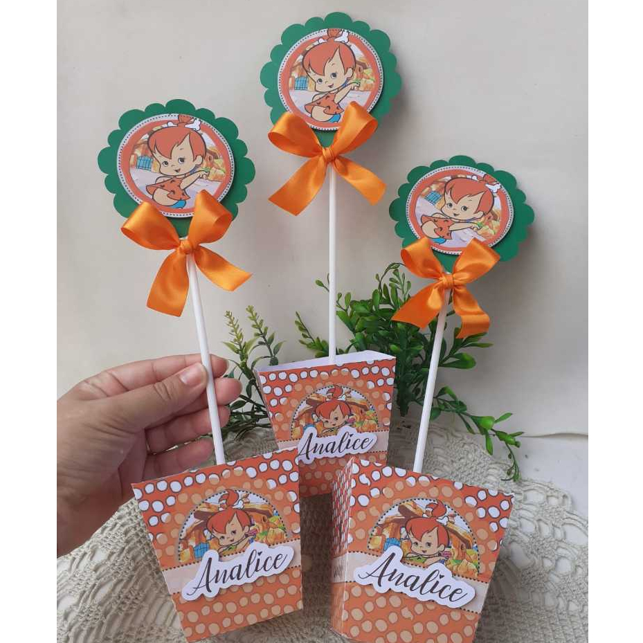 Kit Centro de mesa Capechó tema PEDRITA Personalizado PEGUE E MONTE ...