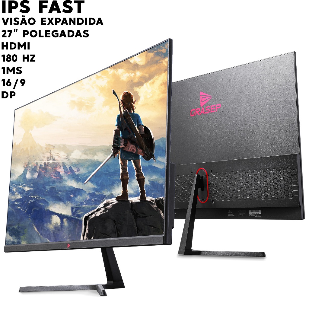 Monitor Pc Gamer Series Full HD 23.8" 1080p 1ms Visão Expansiva 100Hz ...