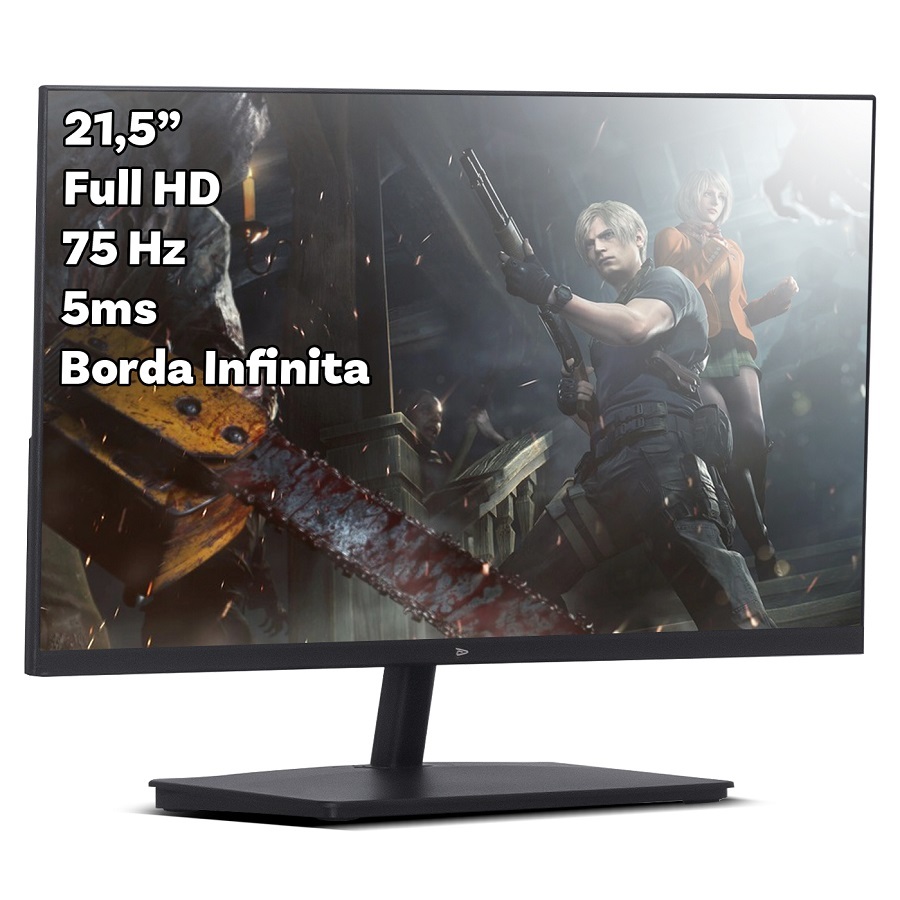 Monitor LED Gamer Pc 21.5 Led Full Hd Hdmi Vga 1920p 75hz Jogo | Shopee ...
