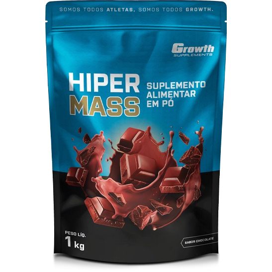 Hiper Mass (1kg) Sabor Chocolate - Growth Supplements | Shopee Brasil
