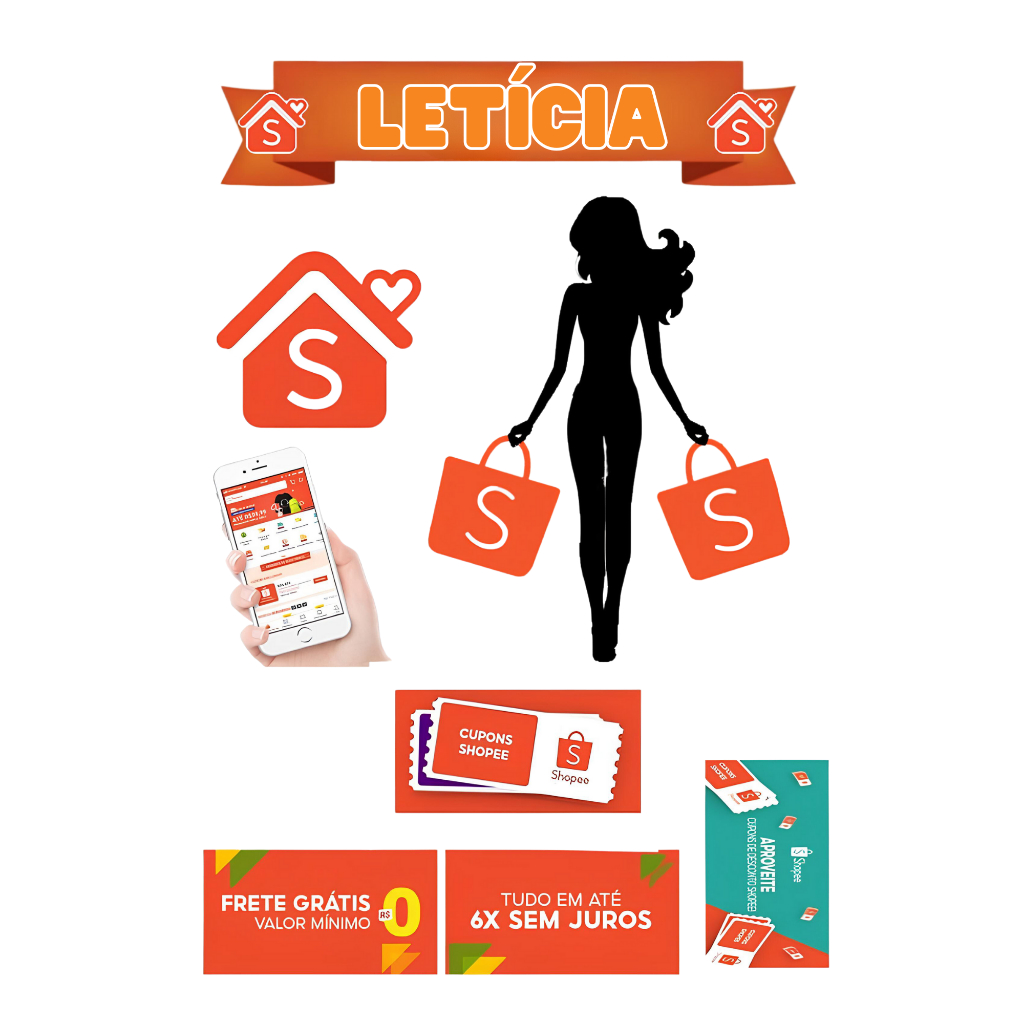 Topo de Bolo Topper Personalizado com Nome e Idade - Rainha da Shopee ...