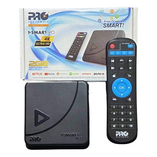 Smart Tv Box Android Smartpro Full 4k 2gb Ram - Proeletronic | Shopee Brasil