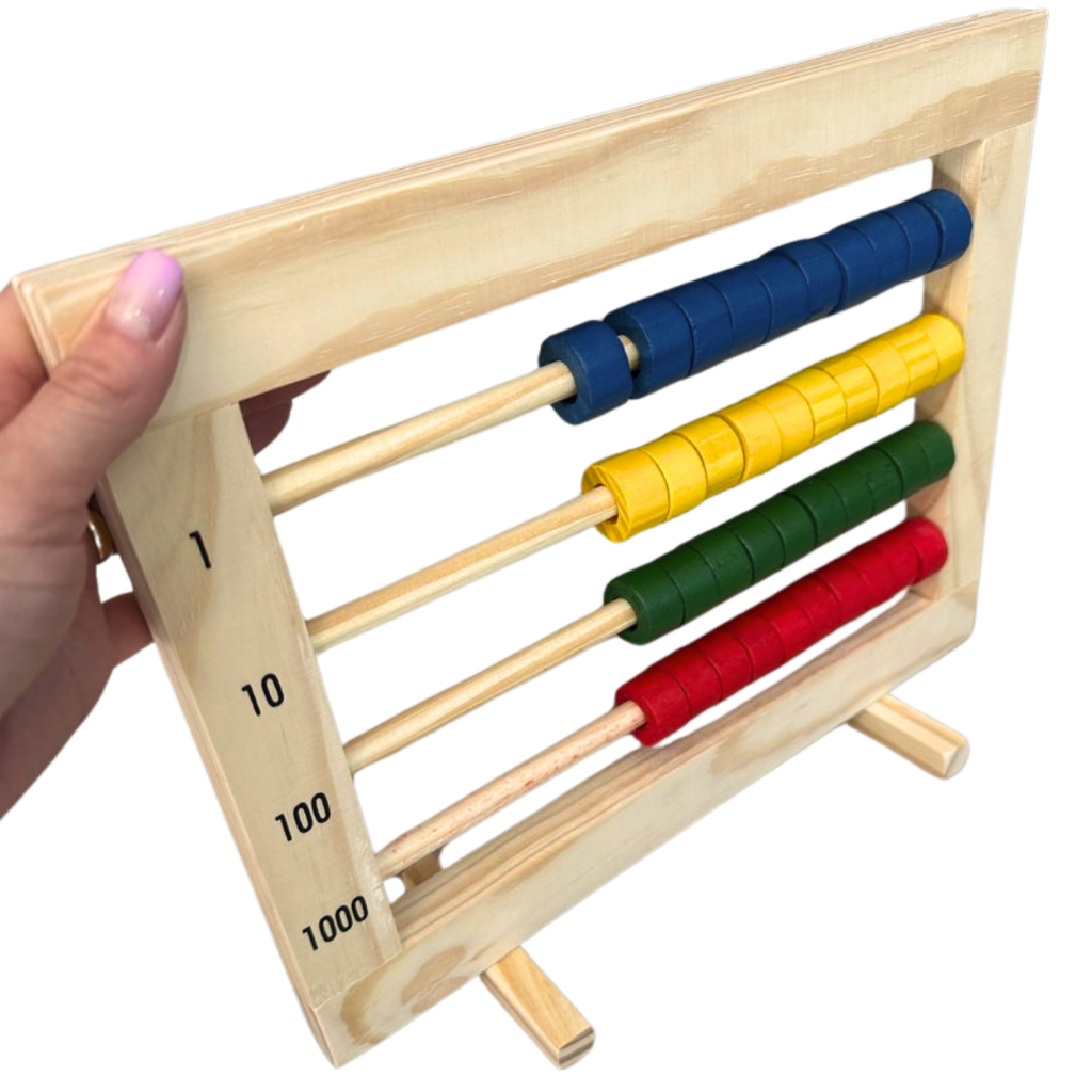 Ábaco Fechado Colorido Contador Escolar Brinquedo Educativo Pedagógico ...