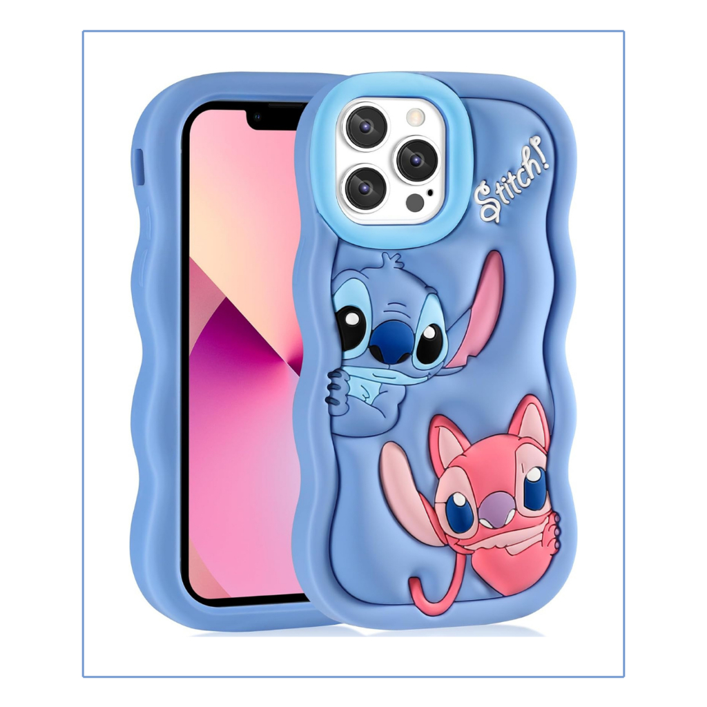 Capa Capinha Silicone Lilo Stitch Iphone 11 12 13 14 15 pro/pro max ...