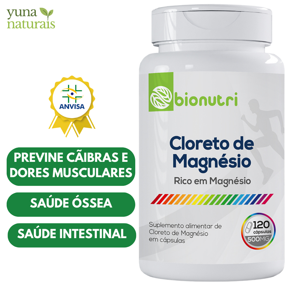 Cloreto de Magnésio P.A 120 Cápsulas Bionutri Suplemento Alimentar | Shopee Brasil