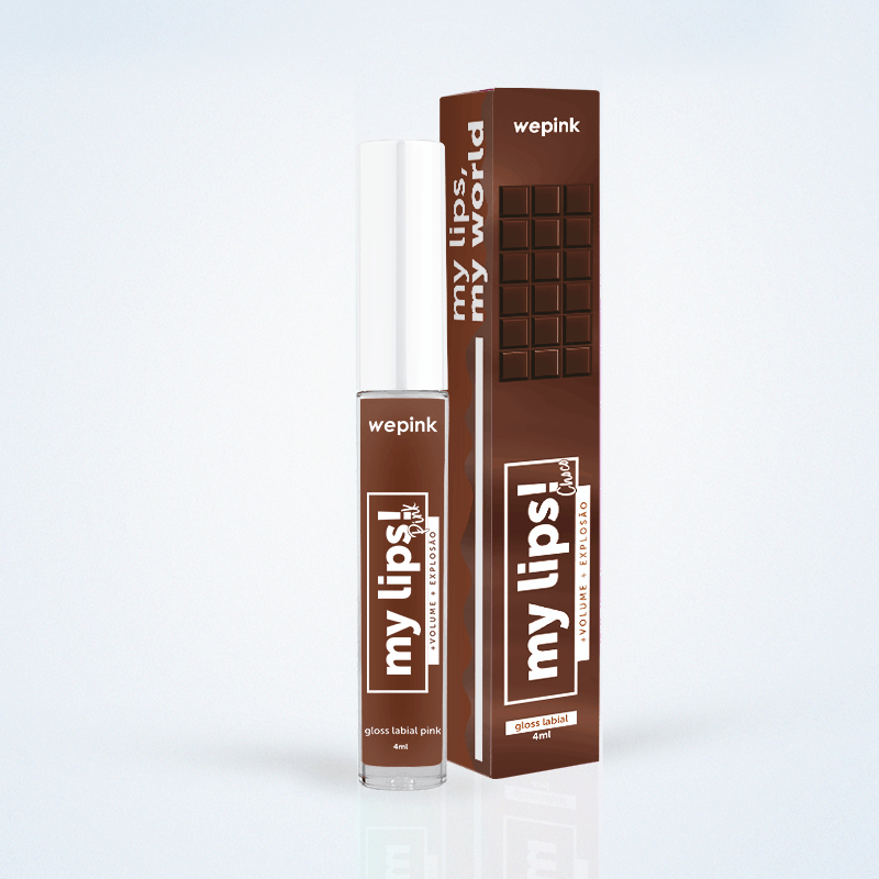 Gloss My Lips Choco 4ml - Wepink Chocolate | Shopee Brasil