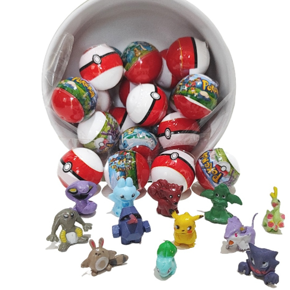 Pokemon Surprise Encapsulado Miniatura Brinquedo - Pokebola 1 Polegada ...