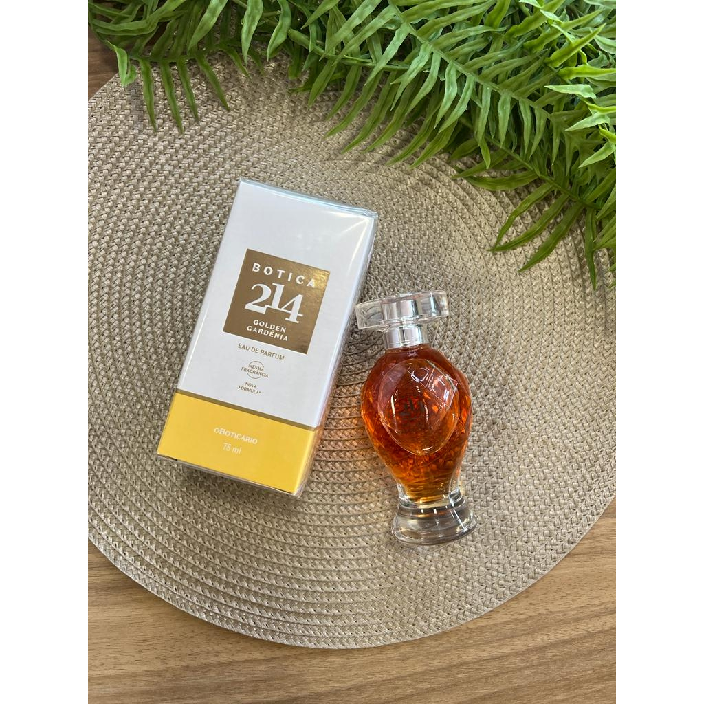 Eau de Parfum Botica 214 Golden Gardênia 75ml O Boticário Embalagem ...