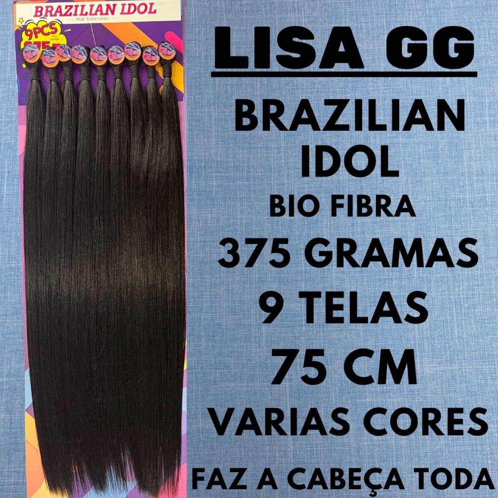 Cabelo Liso BIO FIBRA BIO VEGETAL LISA GG 75cm BRAZILIAN IDOL fibra bio ...