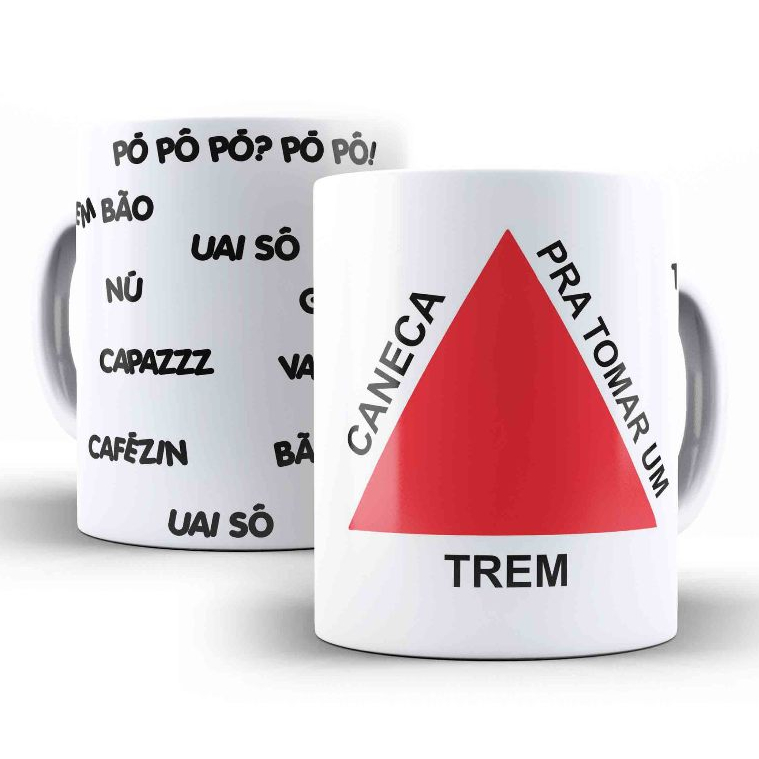 Caneca Porcelana Minas Gerais Caneca Pra Tomar Um Trem Mineiro Mineira | Shopee Brasil