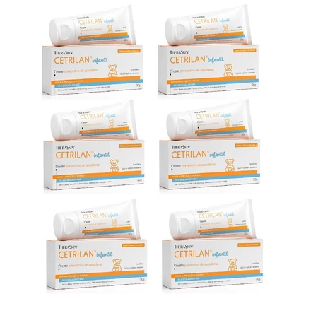 Kit Cetrilan TheraSkin Creme Contra Assaduras 6 Unidades 120g | Shopee ...