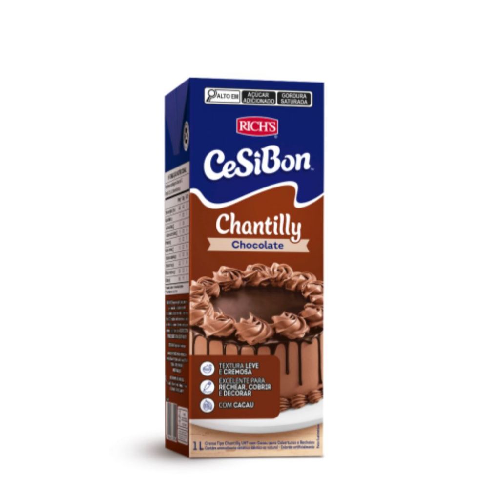 Chantilly CesiBon Sabor Chocolate 1L | Shopee Brasil