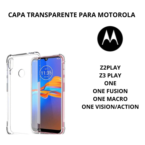 Capa Transparente Para Z2PLAY/Z3PLAY/ONE/ONE FUSION/ONE MACRO/ONE ...