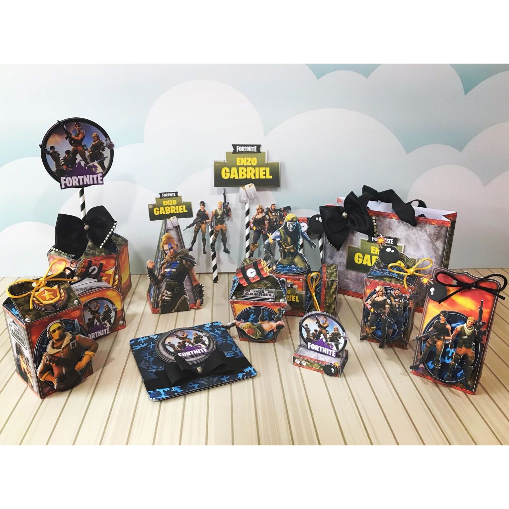 Kit de Aniversario Personalizado Fortnite. | Shopee Brasil