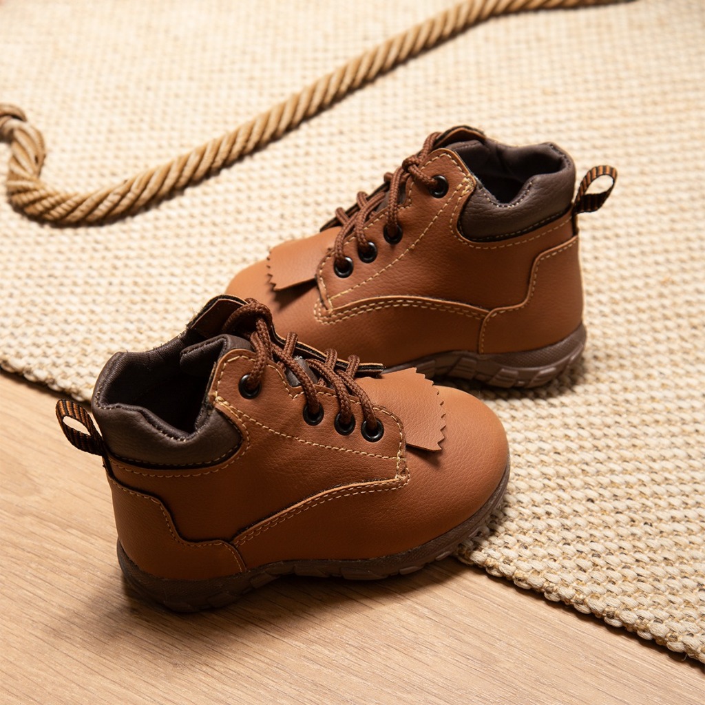 Botinha Baby Coturno Infantil Sapatinho Bebê com Franja Removível ...