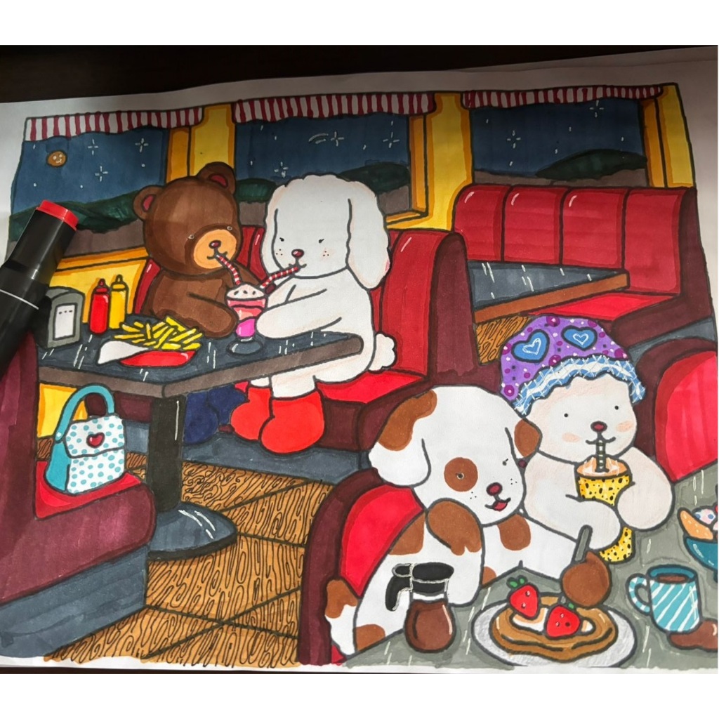 Livro de Colorir Bobbie Goods 50 Folhas 180 Gramas Caderno de Desenho ...