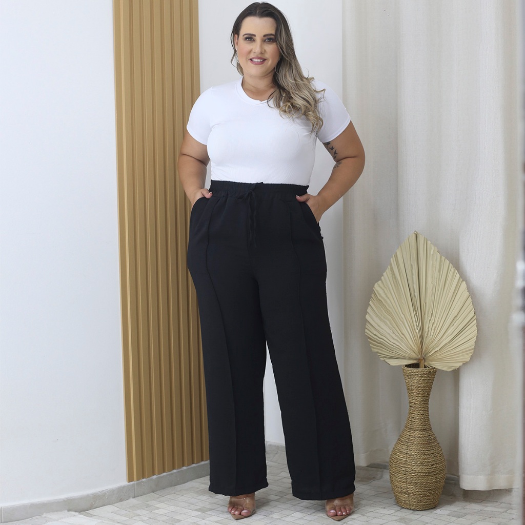 Pantalona De Duna Plus Size | Shopee Brasil