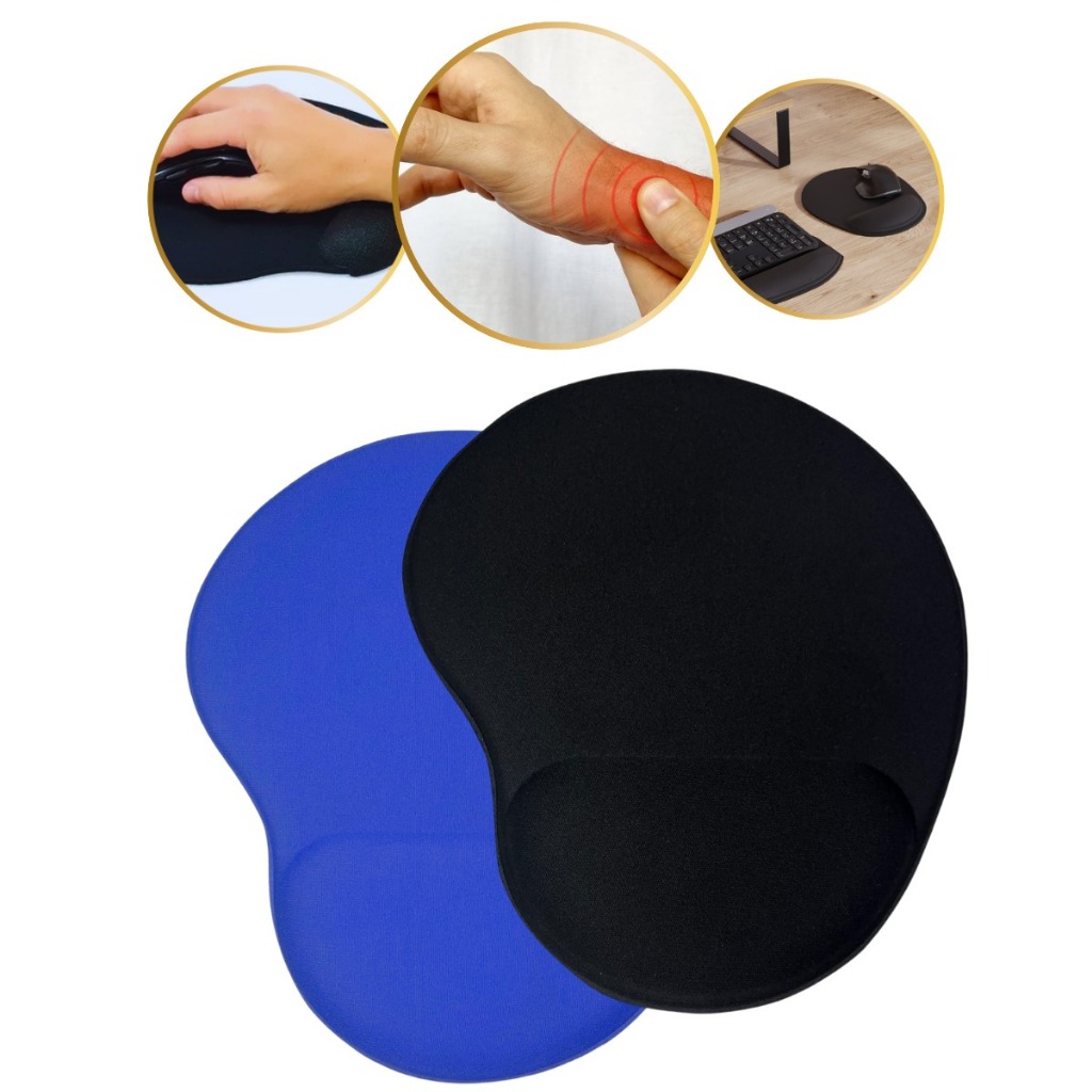 Mousepad Ergonômico Gamer Com Apoio De Punho Pulso Mouse Pad Ergonomico ...