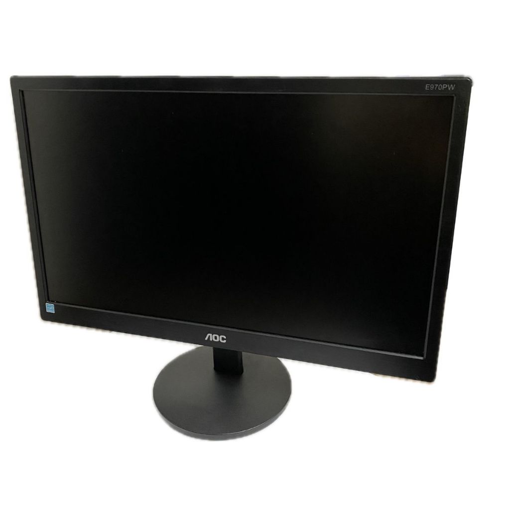 Monitor 18,5 Polegadas AOC LED Widescreen HDMI VGA E970PWHEN | Shopee Brasil