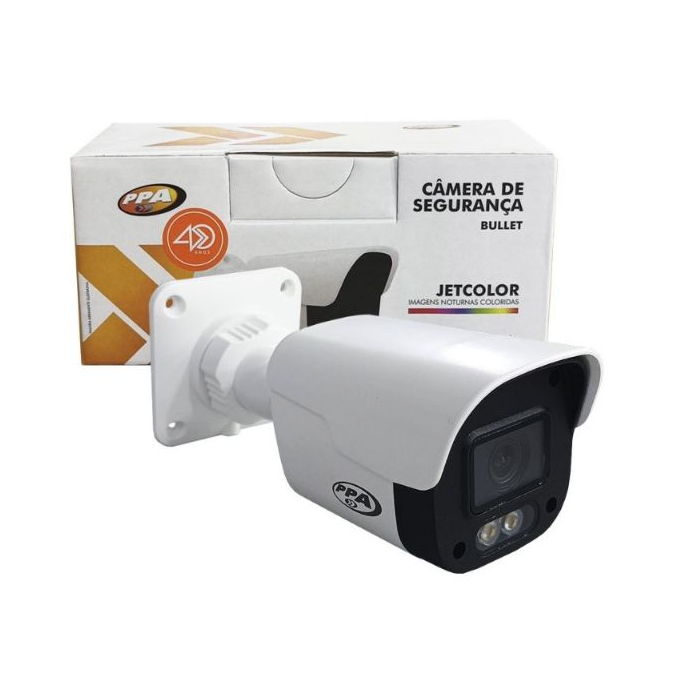 Câmera Bullet 2MP Jetcolor PPA FULL HD 1080P IP67 IMAGEM COLORIDAS ...
