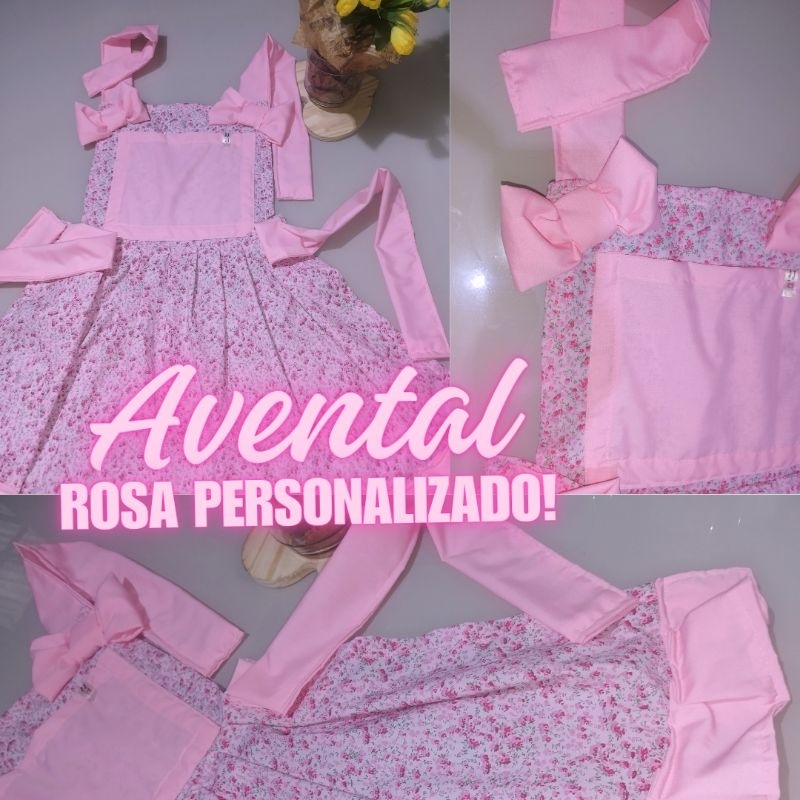 AVENTAL ROSA FOFO PARA DONA DE CASA | Shopee Brasil