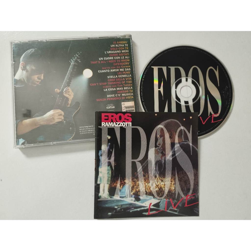 Cd - Eros Ramazzotti - Live (ler descrição) | Shopee Brasil