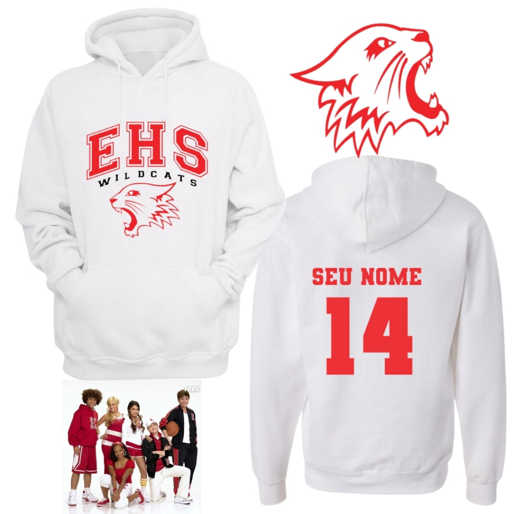 Moletom Canguru Masculino / Feminino - EHS Wildcats High School Music | Shopee Brasil
